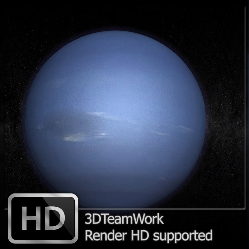 neptune hd render 3d model