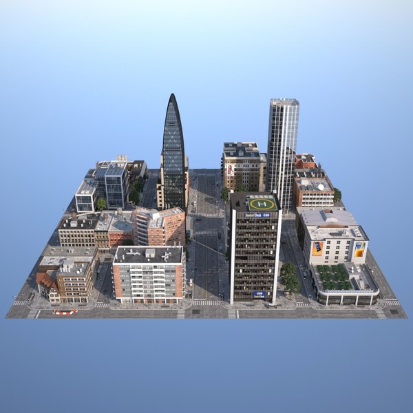 3d model modular city