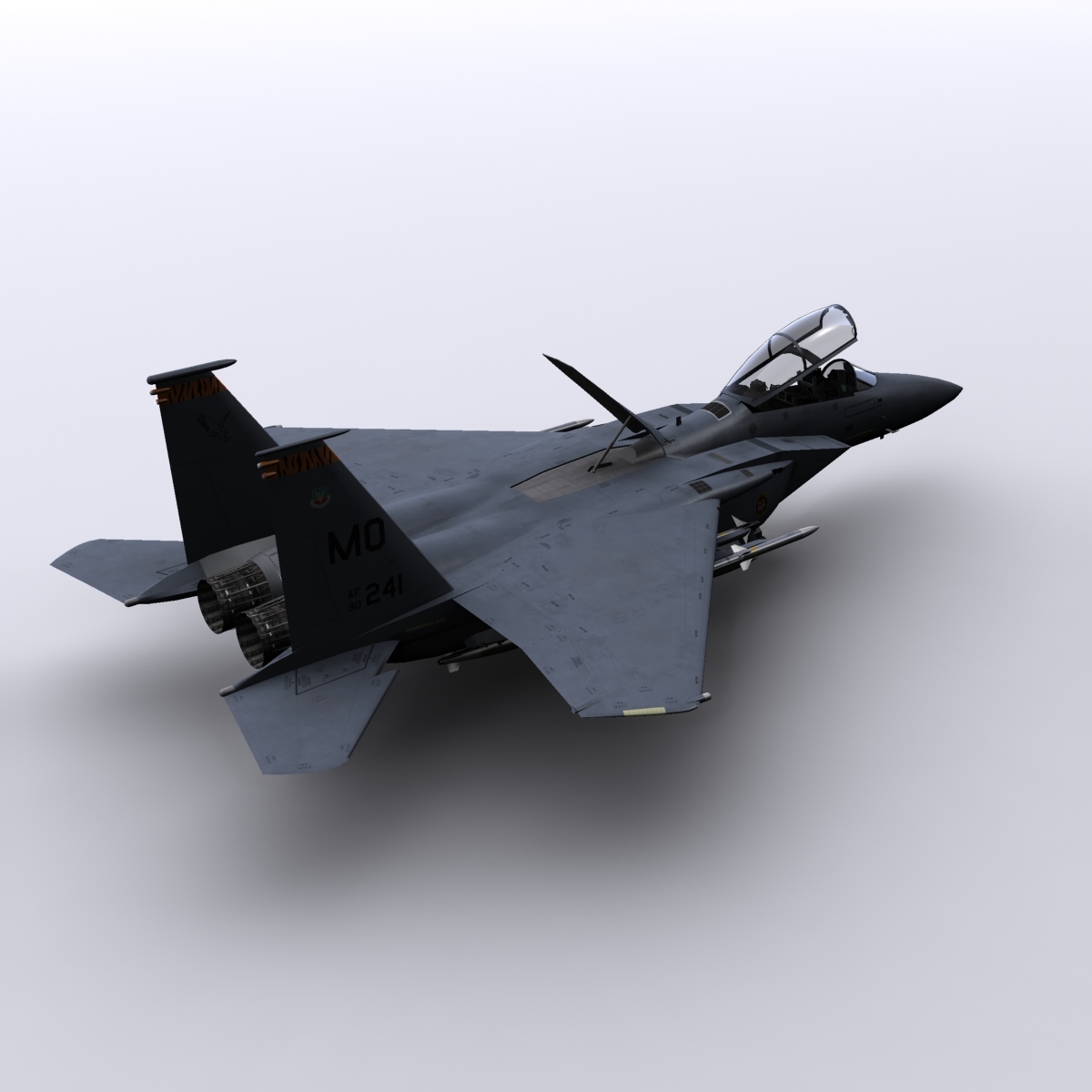 f-15e strike eagle fighter 3d max