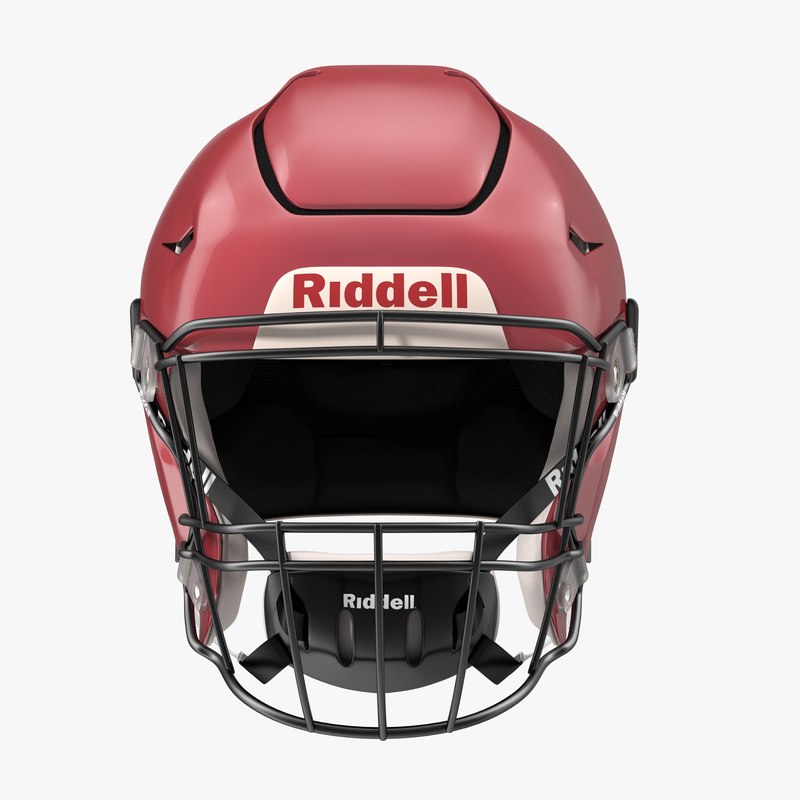 riddel speedflex helmet red 3d model