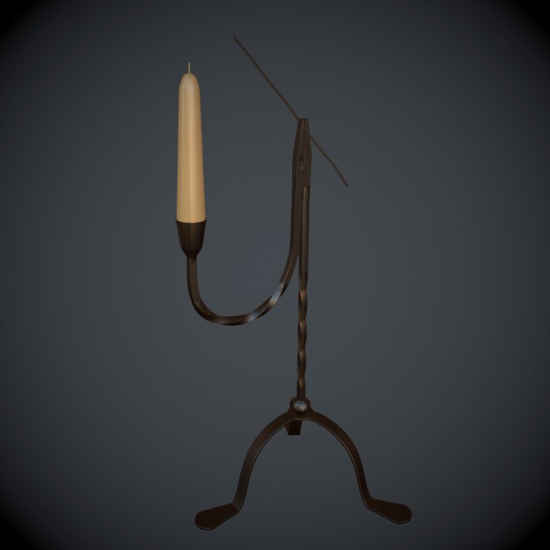 3ds max 18th century rush light