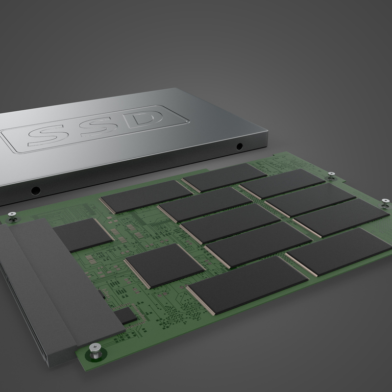 SSD固态硬盘3D模型 - TurboSquid 870666