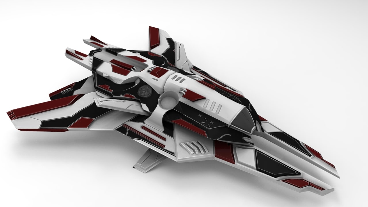 3d model space ship
