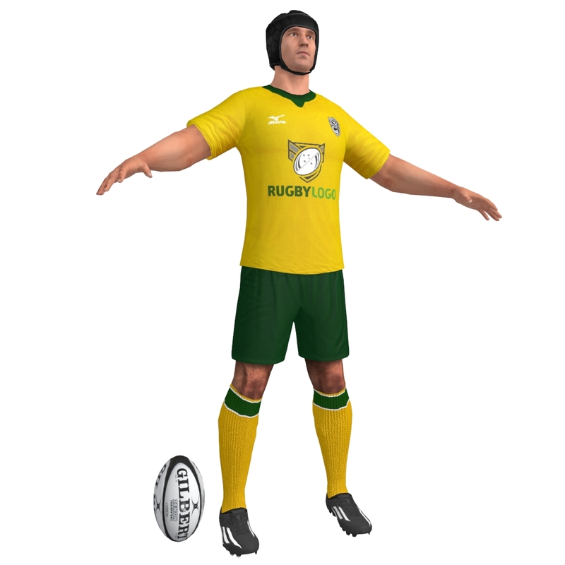 3d model rugby player