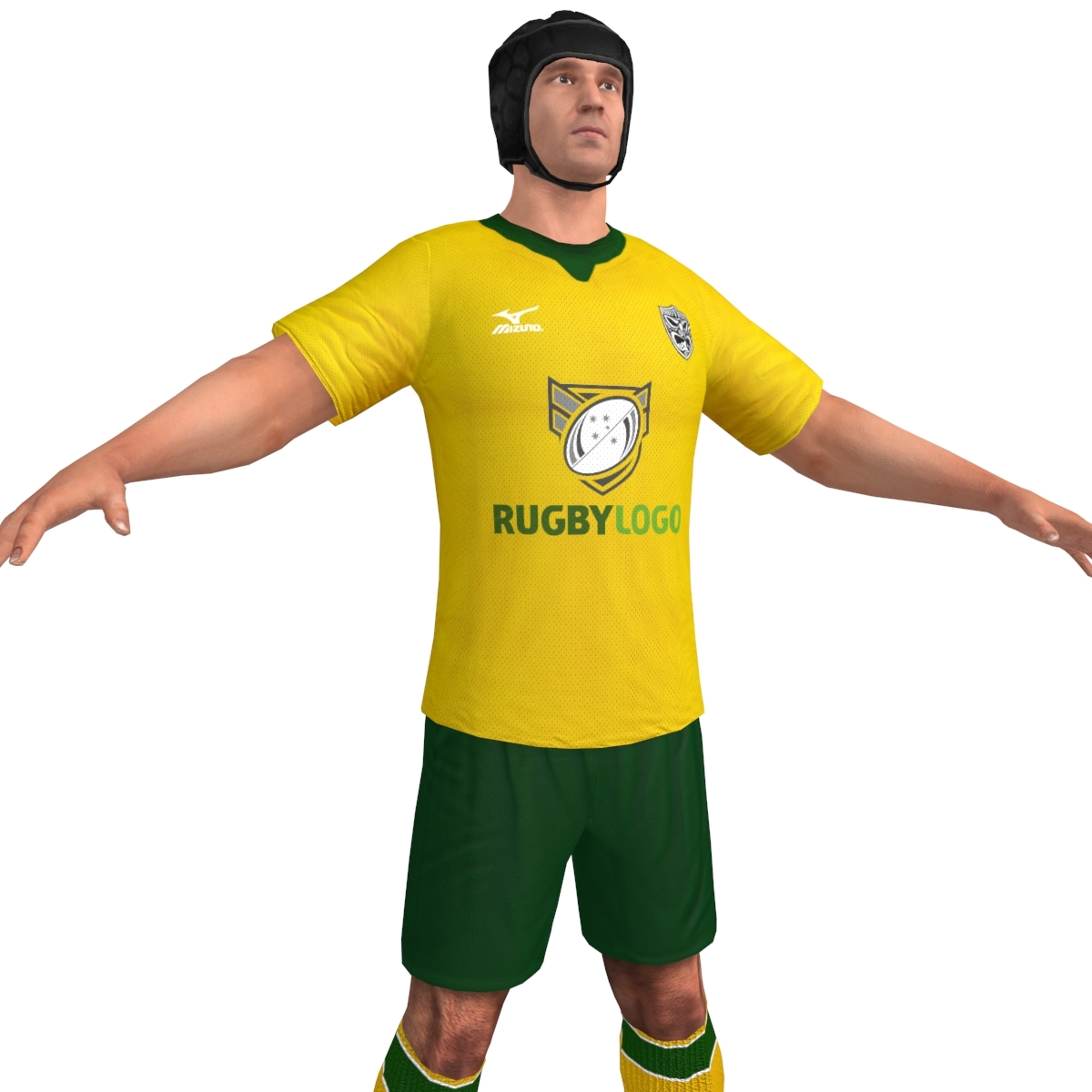 3d model rugby player