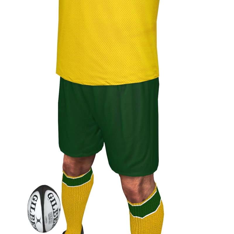 3d model rugby player