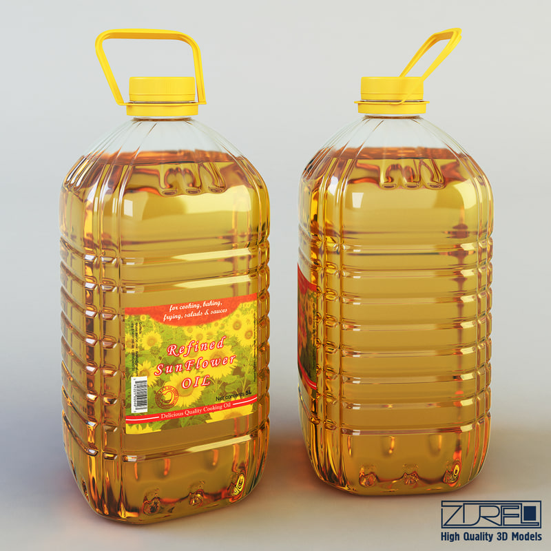 oil bottle 5 liter 3d max