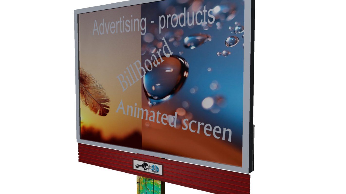 free billboard 3d model