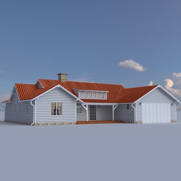 3d model of single family house