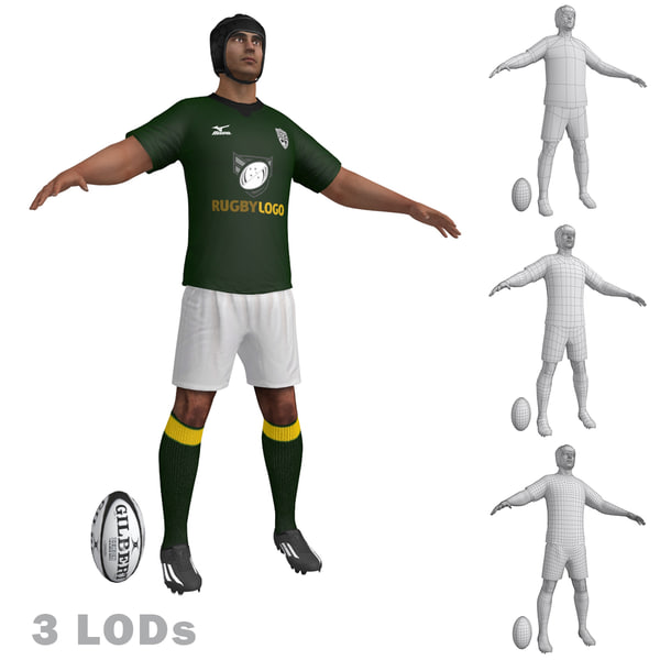 Rugby Player 3D Models for Download | TurboSquid