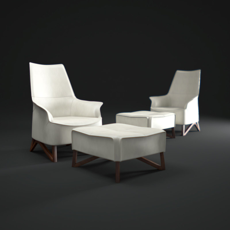 3d model giorgetti-mobius-armchair