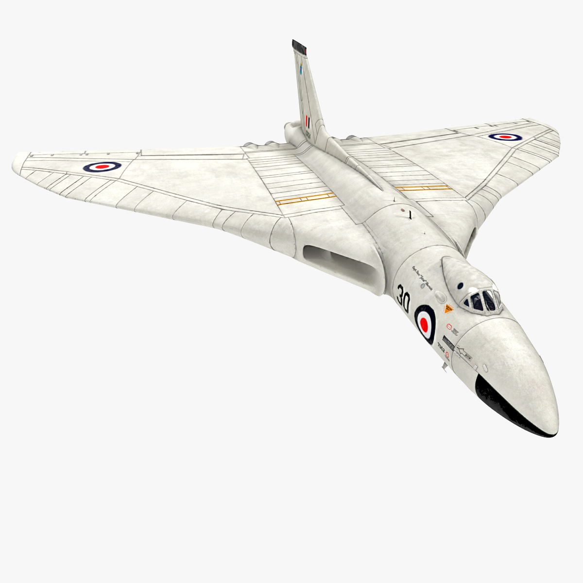 3d aircraft avro vulcan rigged