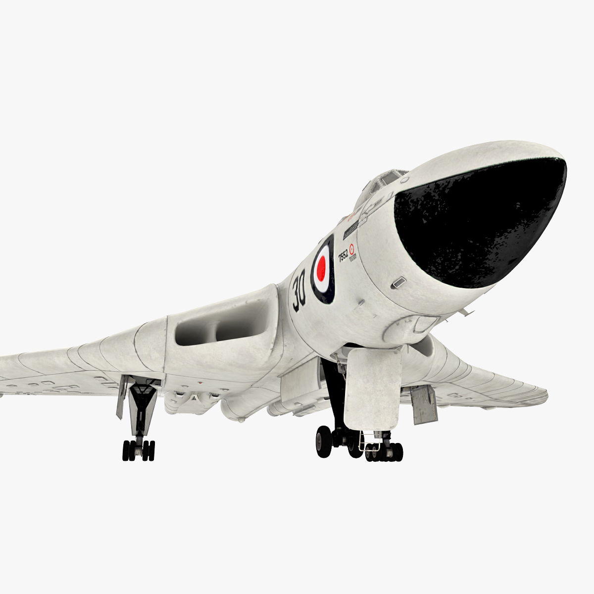 3d aircraft avro vulcan rigged