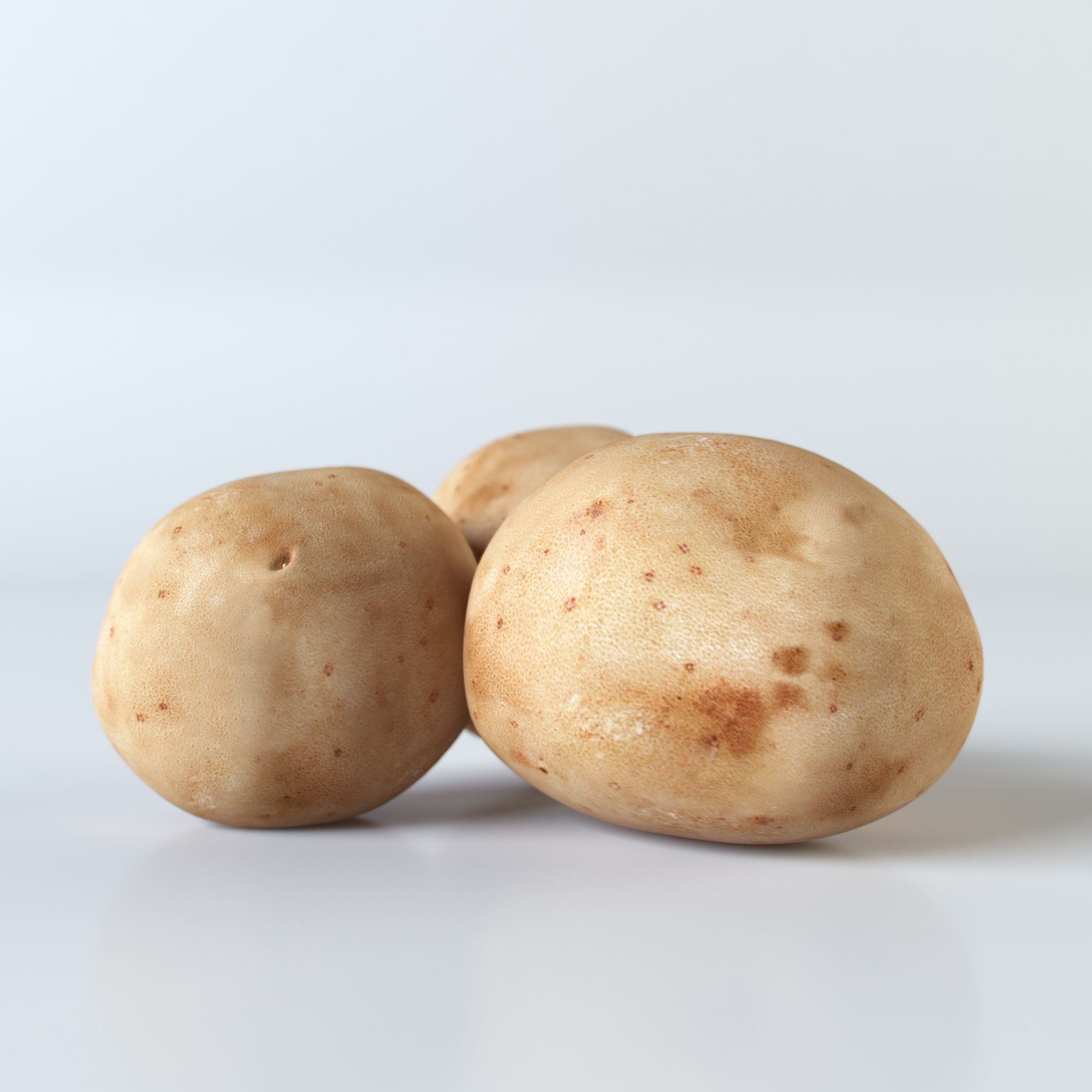realistic potatoes obj