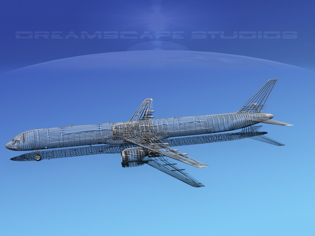 3d model airline boeing 757 757-300