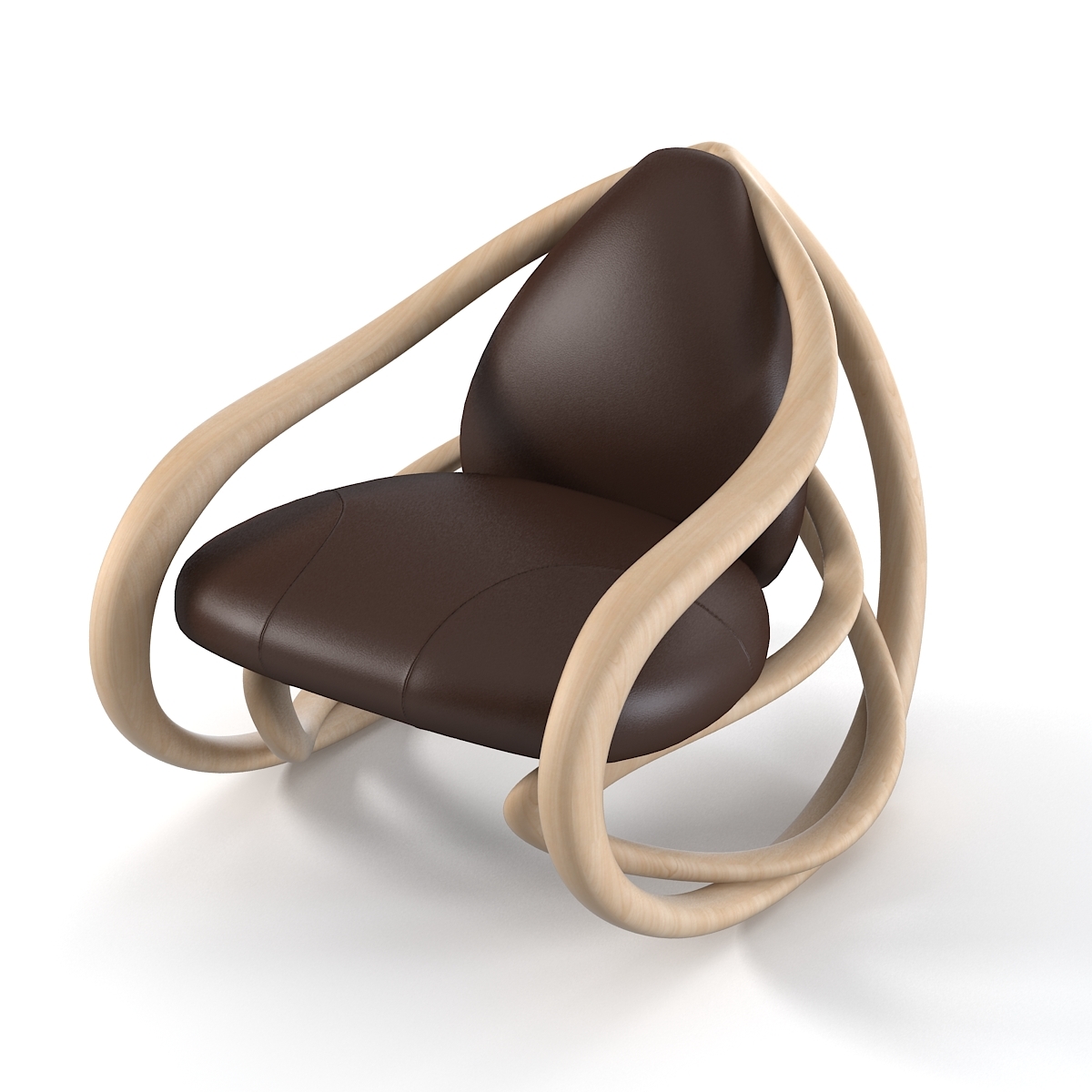 3d model giorgetti rocking chair 69810