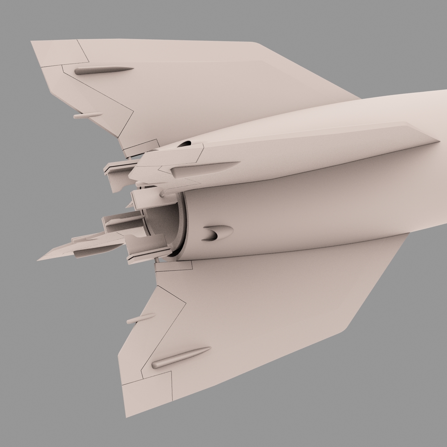 3d ballistic missile v-2 model