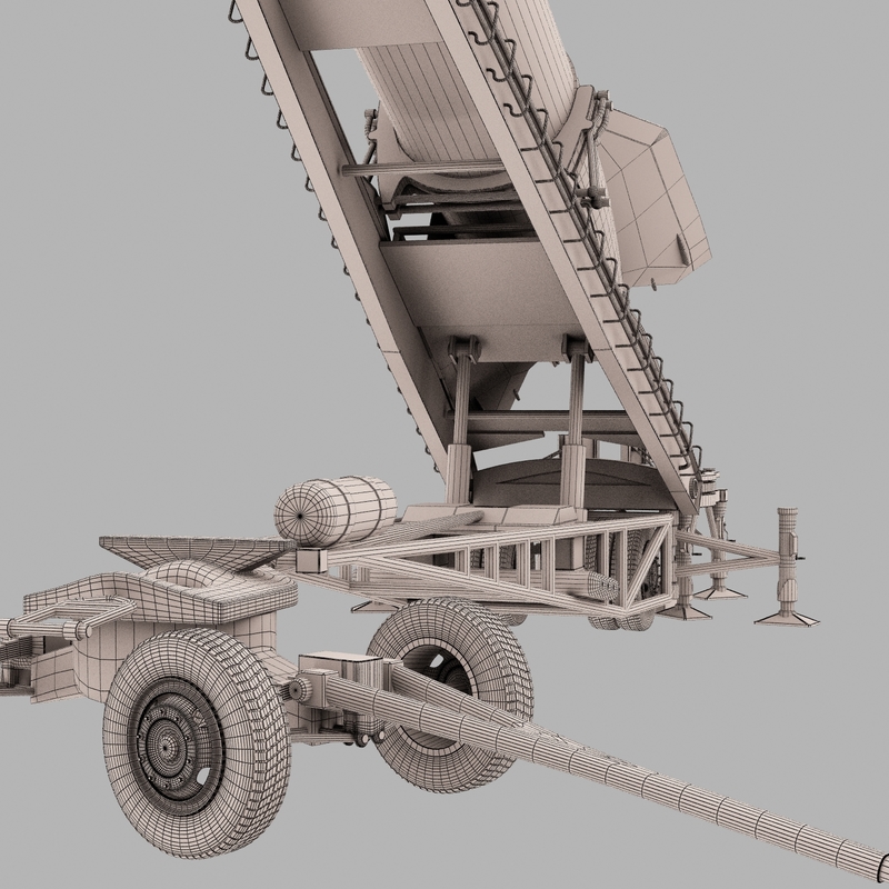 ballistic missile v-2 launcher 3d 3ds