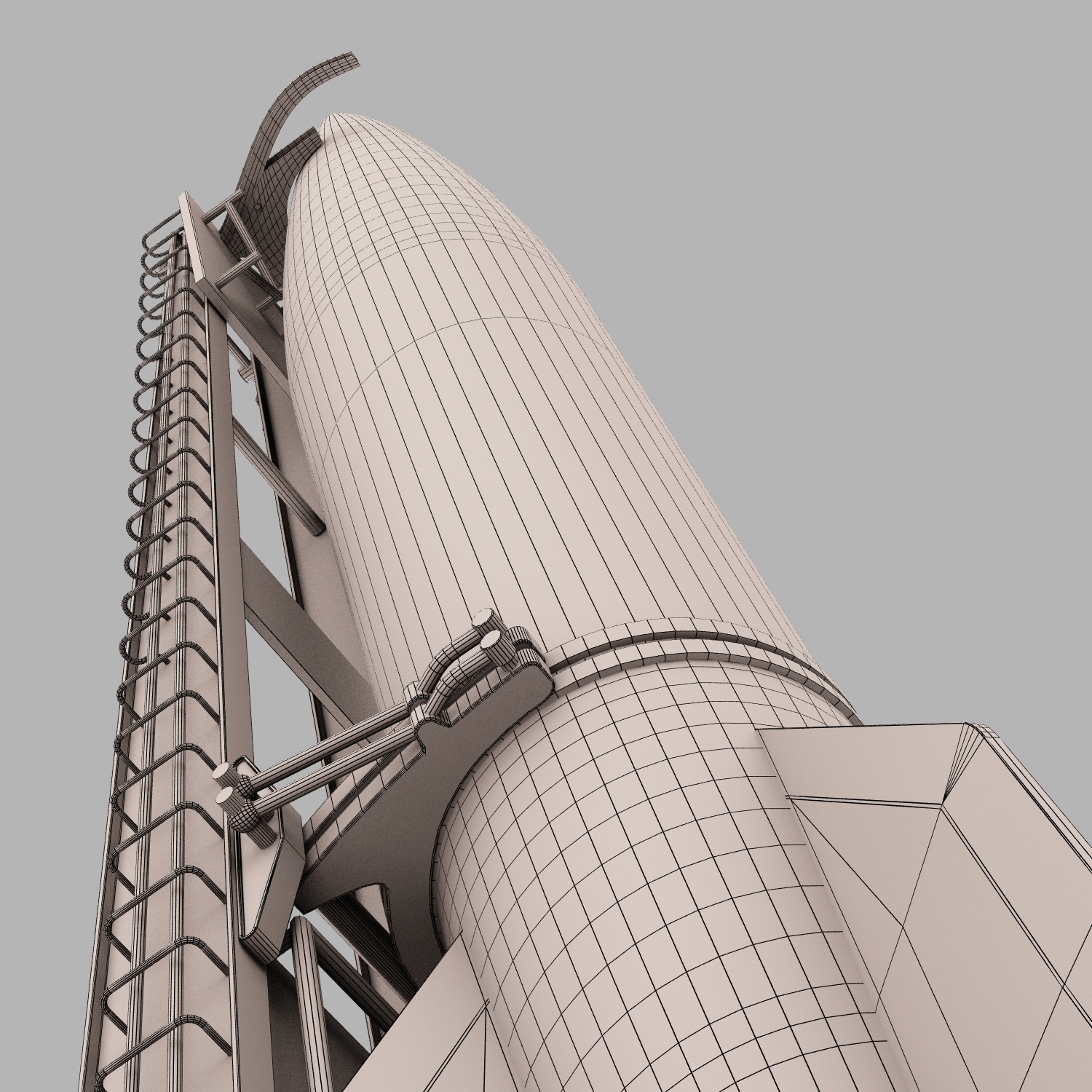 ballistic missile v-2 launcher 3d 3ds