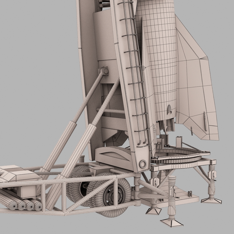 ballistic missile v-2 launcher 3d 3ds