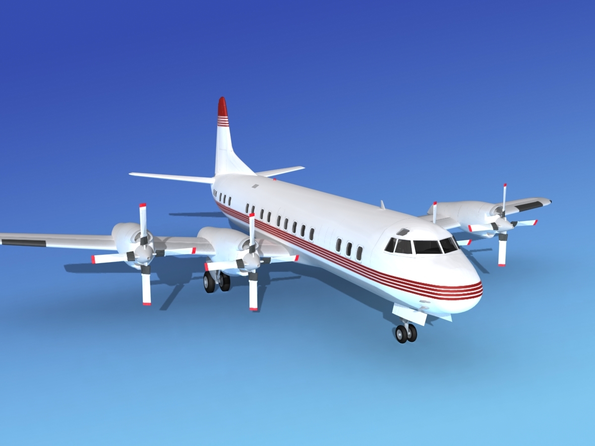 modelo 3d Lockheed L188 Electra II Corporativo 1 - TurboSquid 872190