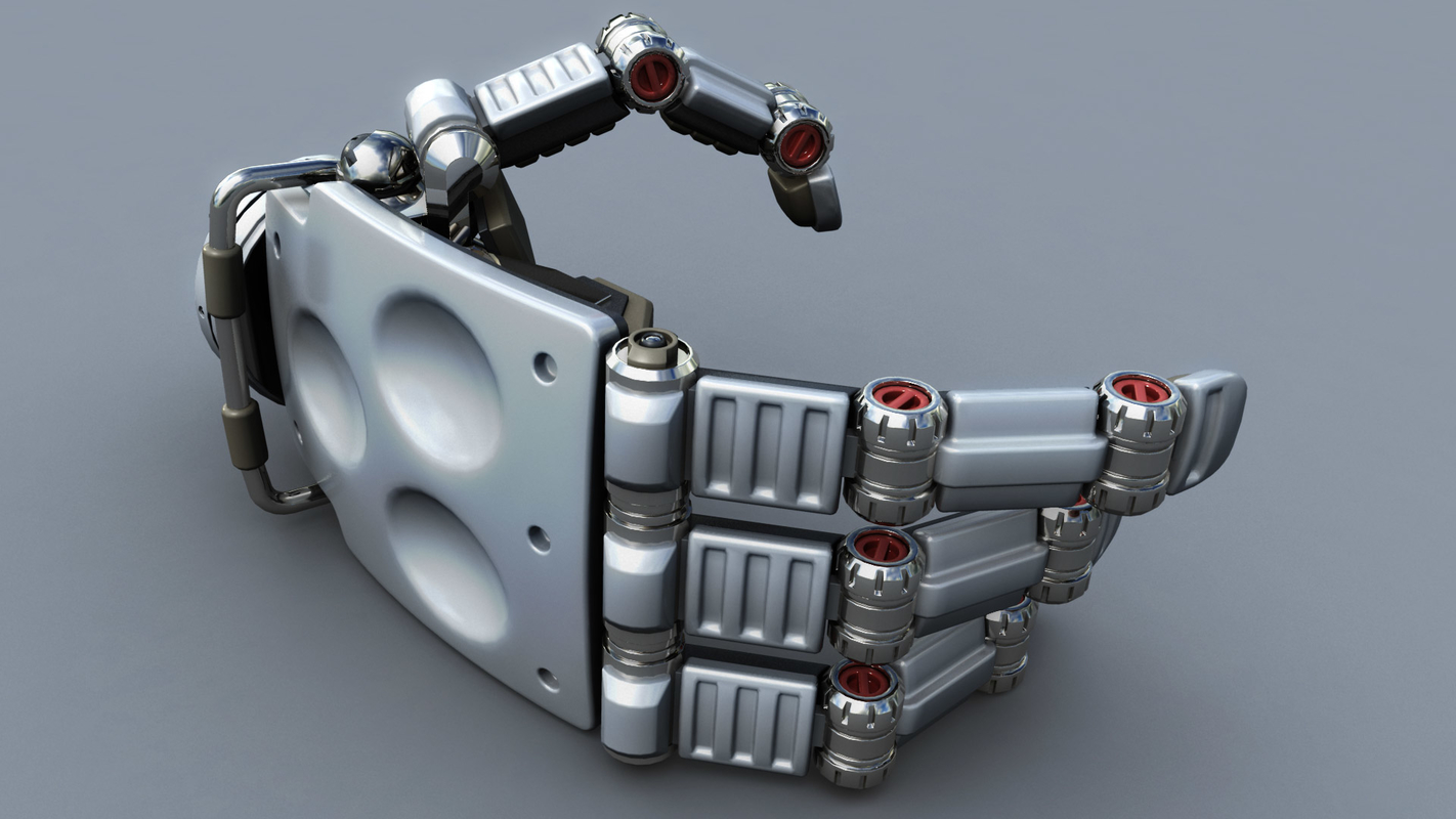 3d model robot hand