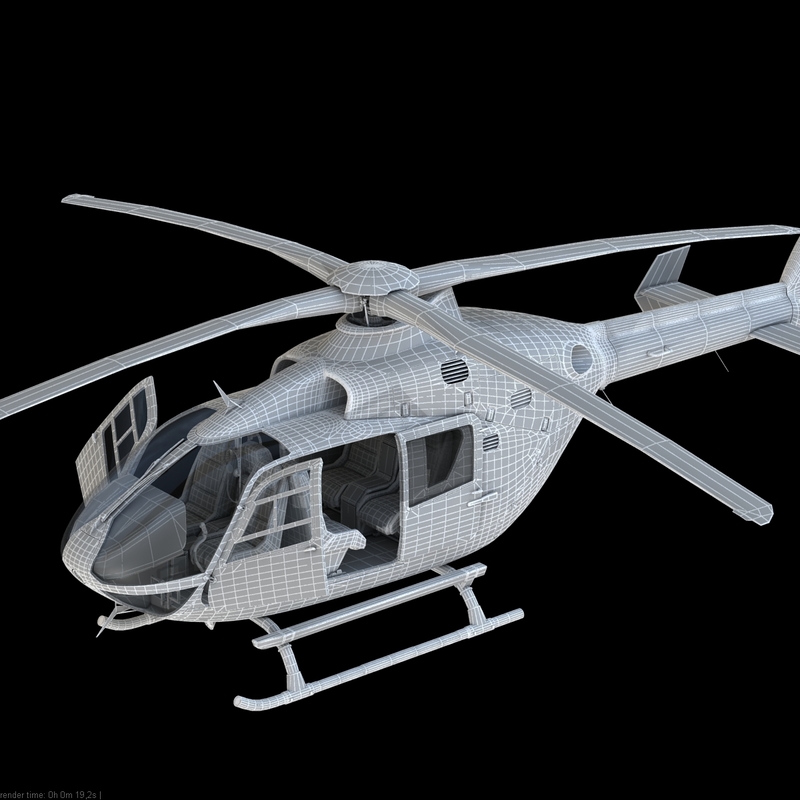 euro ec 135 3d model