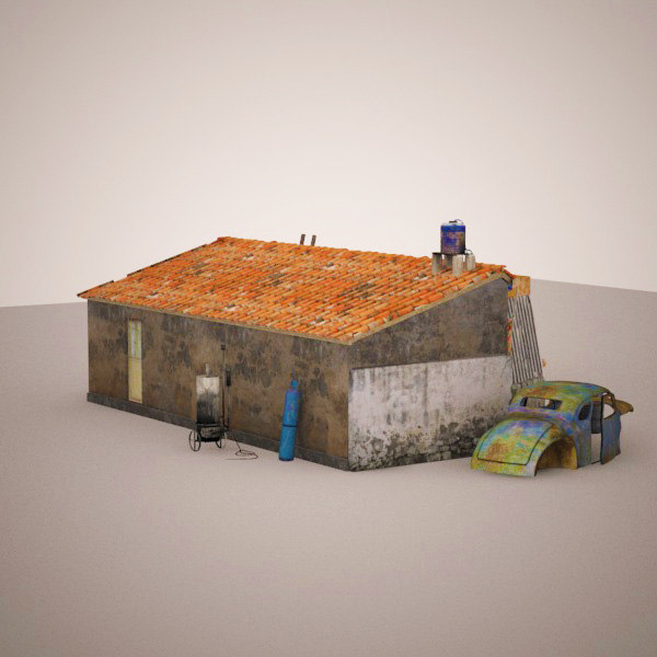 3d favela model
