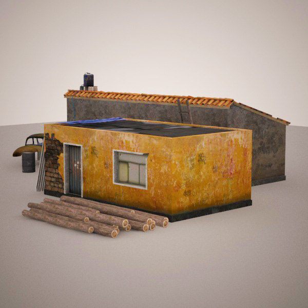 3d favela model