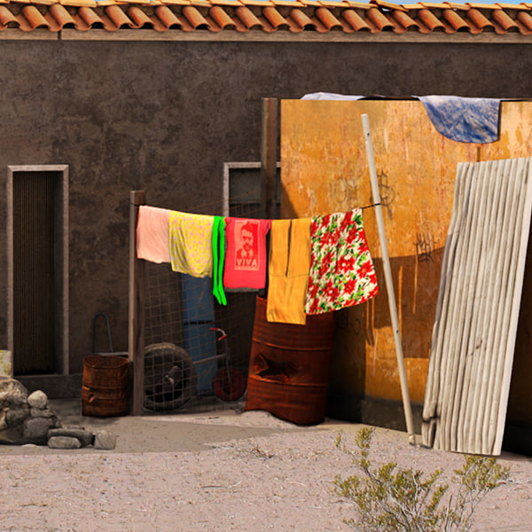 3d favela model