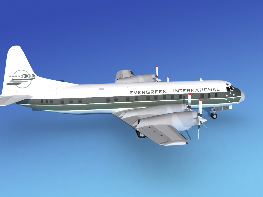 록히드 L-188 일렉트라 에버그린 3D 모델 - TurboSquid 872289