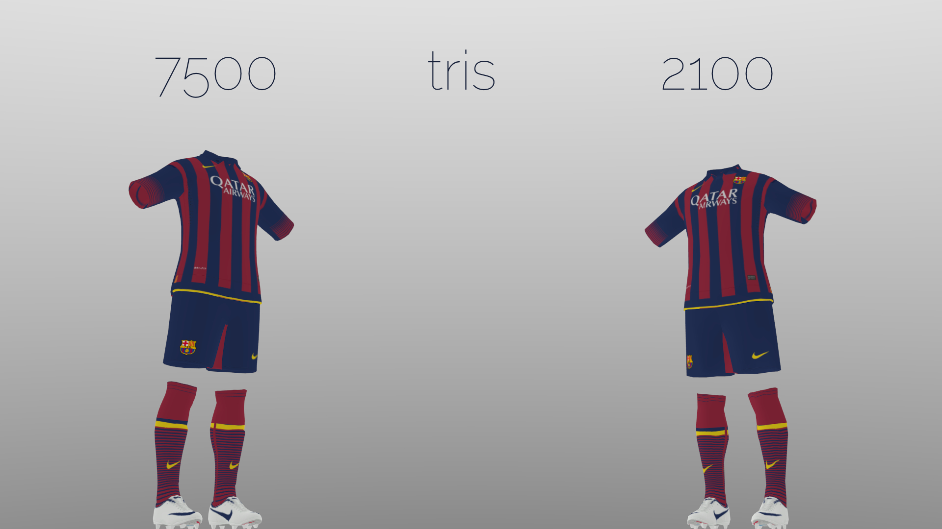 3d soccer kit clothes barcelona