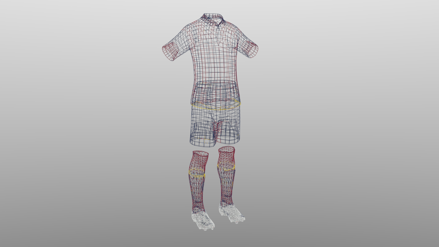 3d soccer kit clothes barcelona