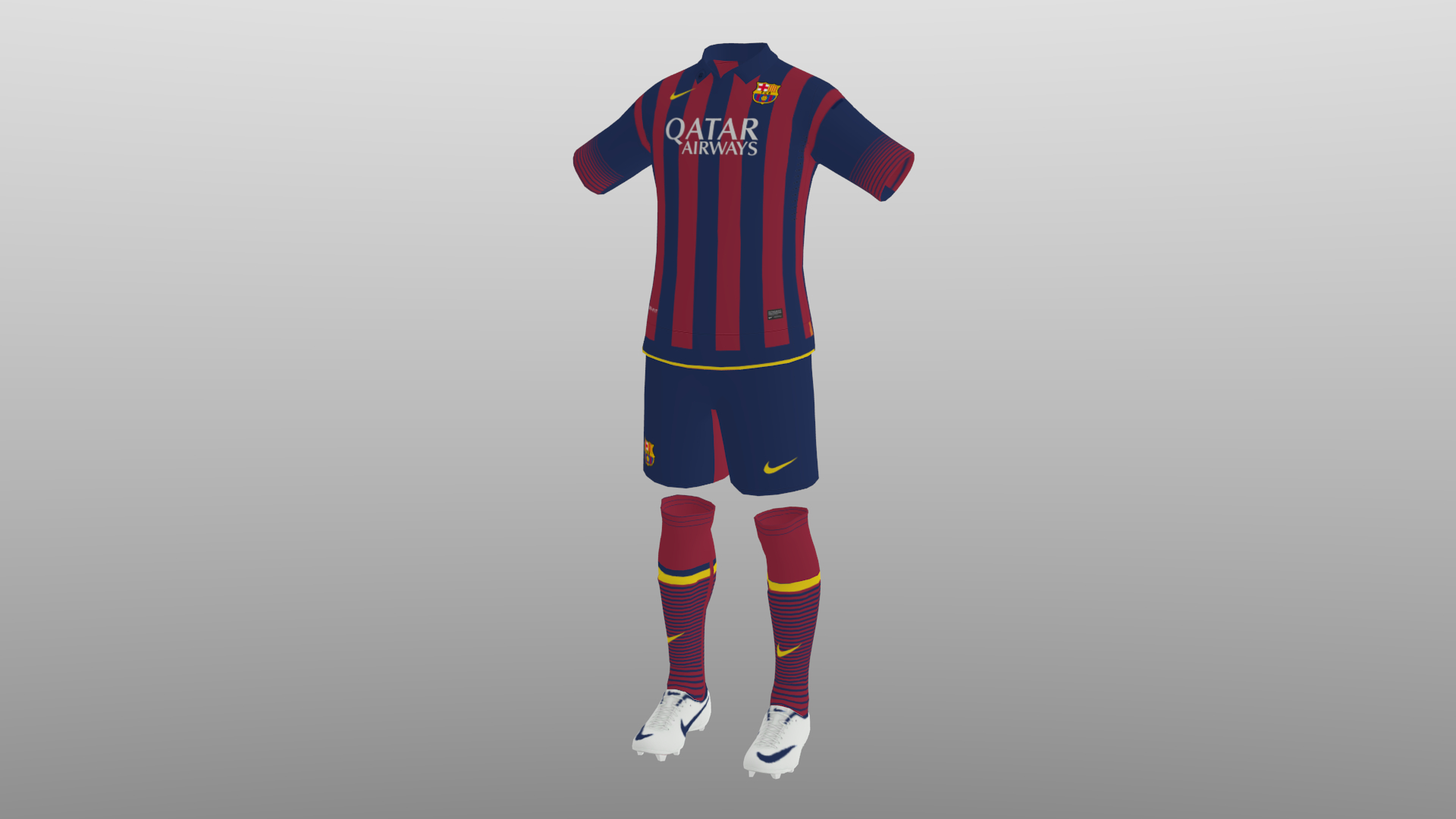 3d soccer kit clothes barcelona