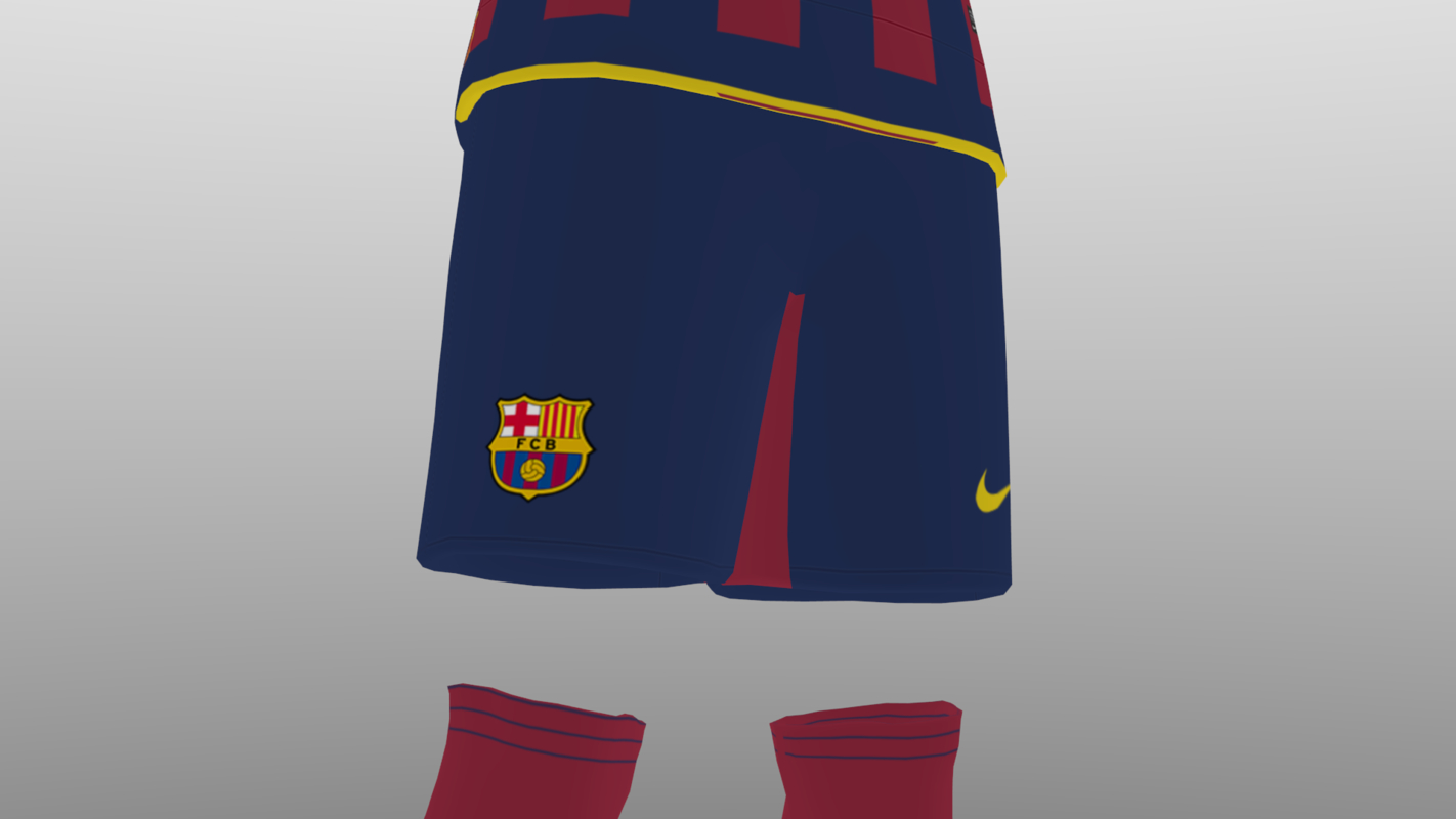 3d soccer kit clothes barcelona