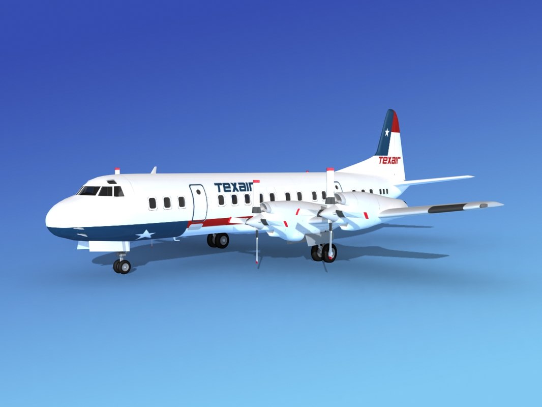 propellers electra lockheed 3d model