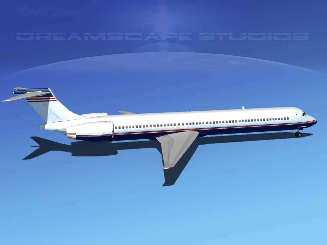 3d model of mcdonnell douglas md-80