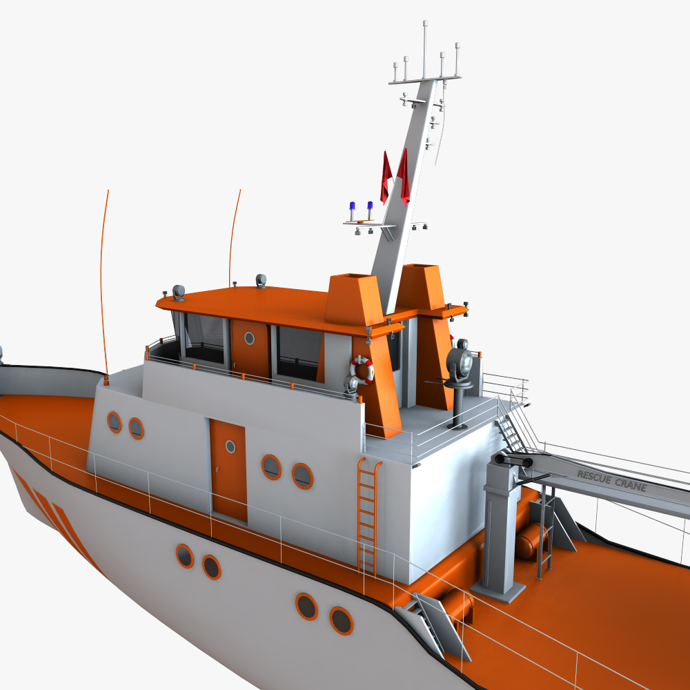 3d rescue ship model