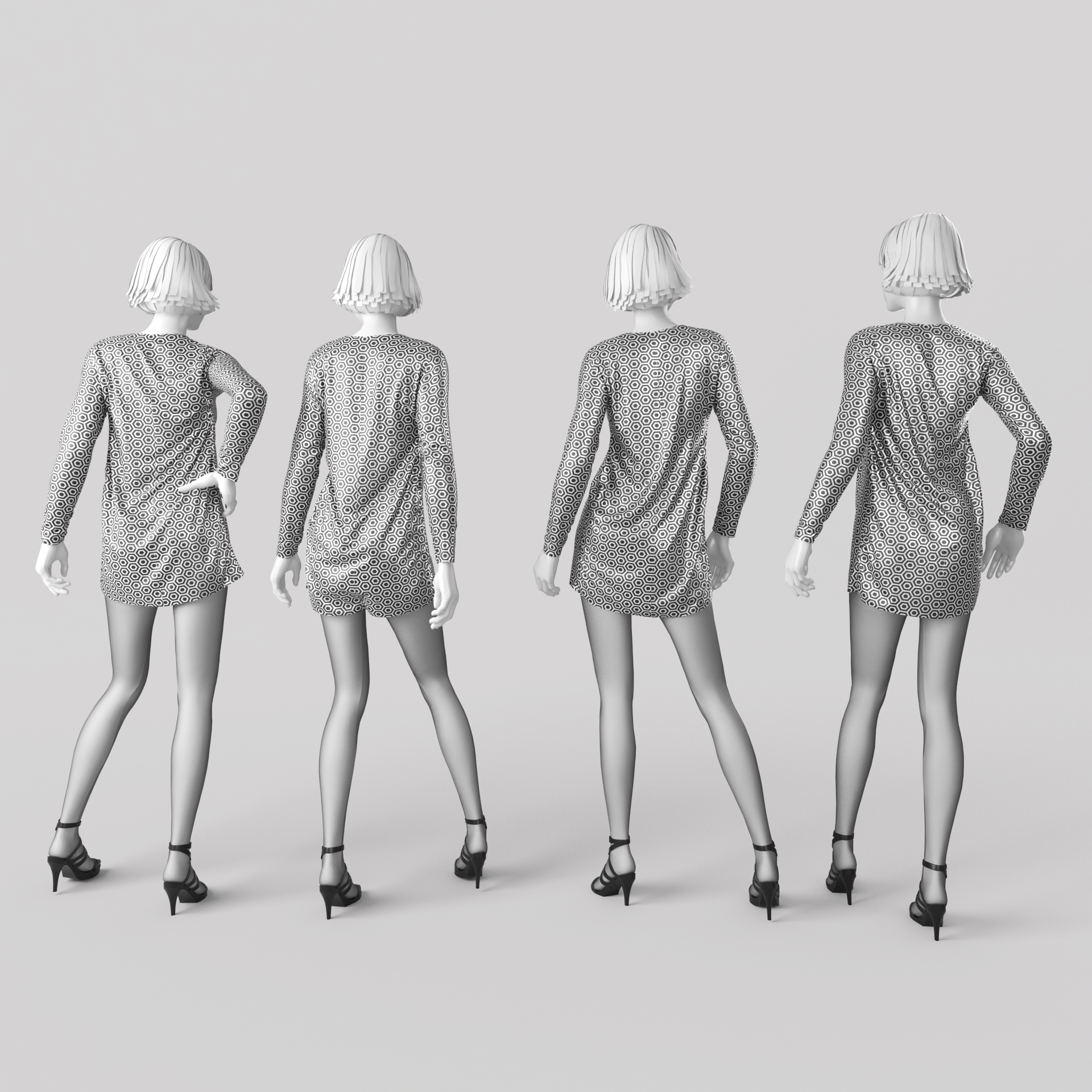 mannequin dress 3d model