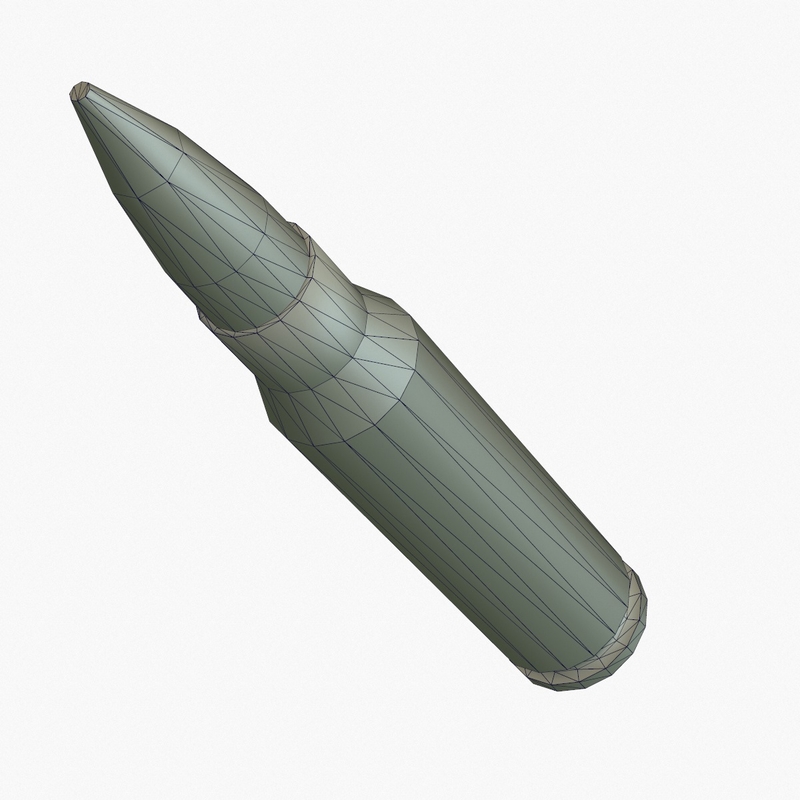 3d model 308 bullet