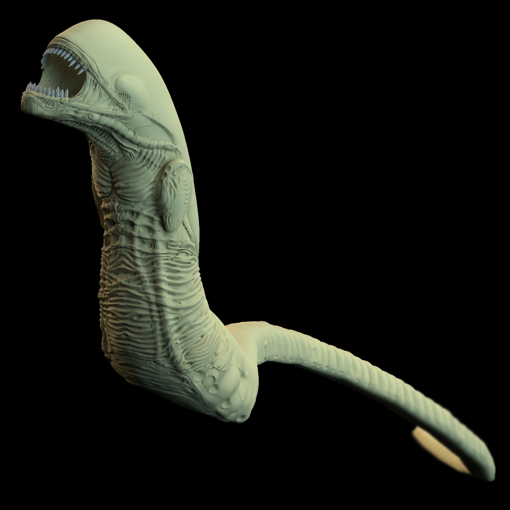3d chestburster alien model