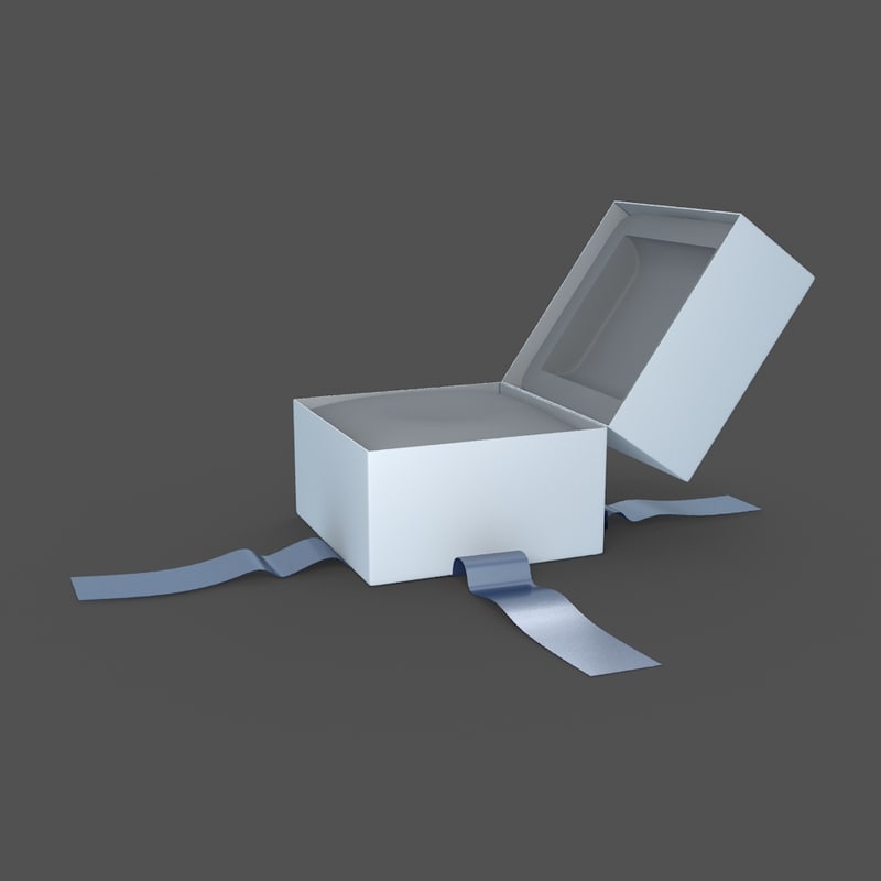 3d christmas gift present box model