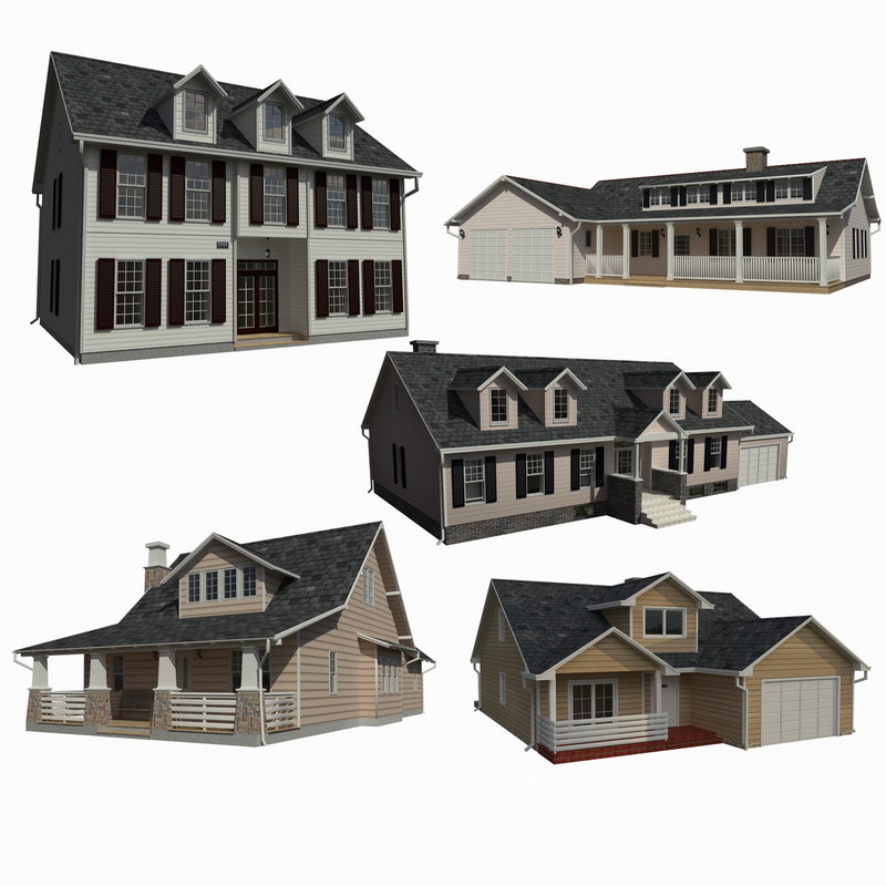 houses 3d model