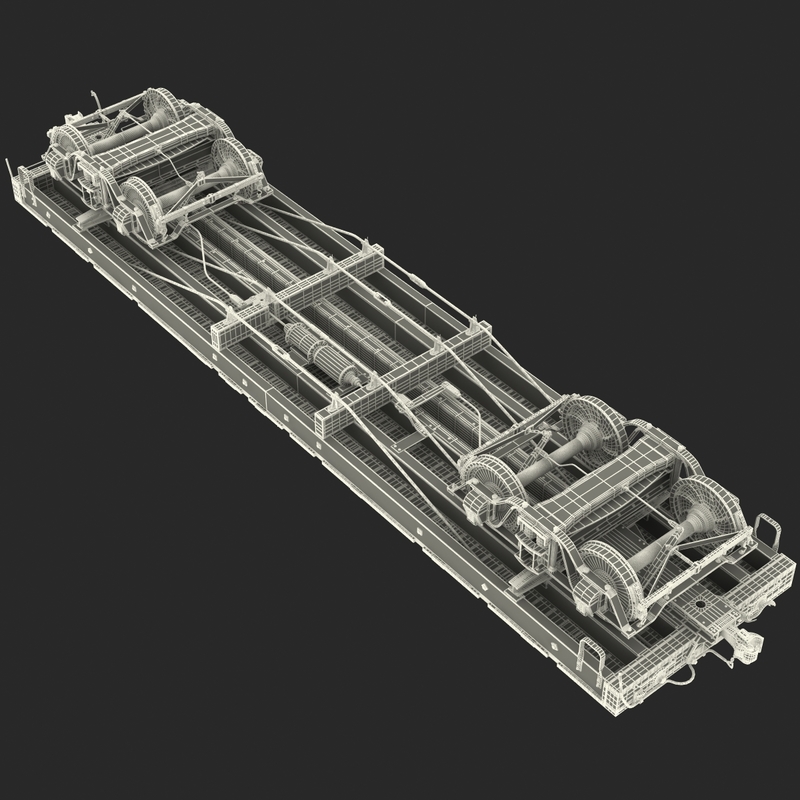 flat car 3d model