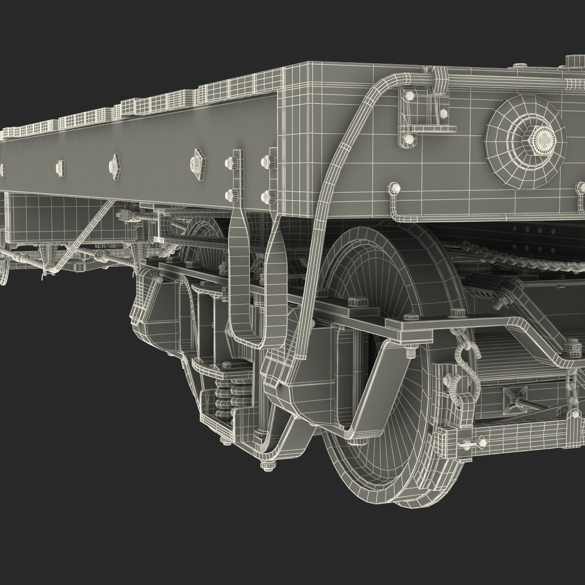flat car 3d model