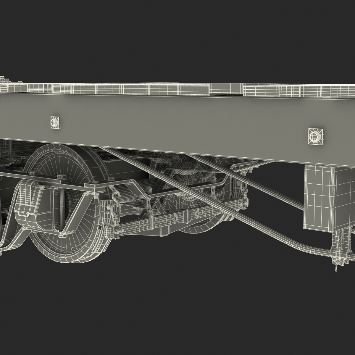 flat car 3d model