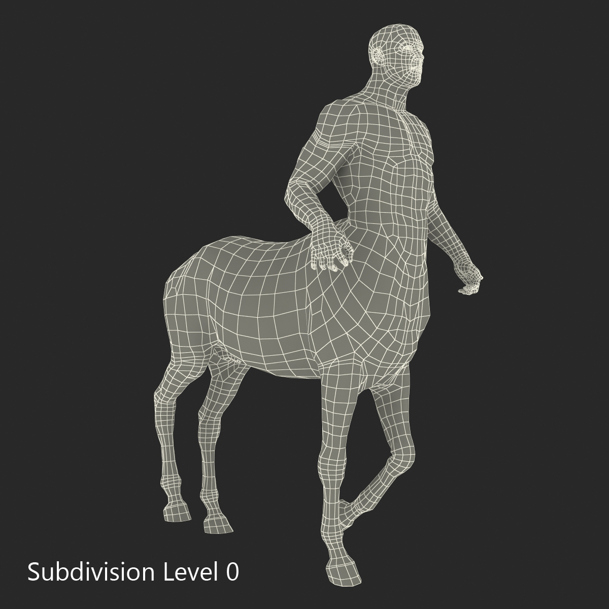 3d model centaur rigged