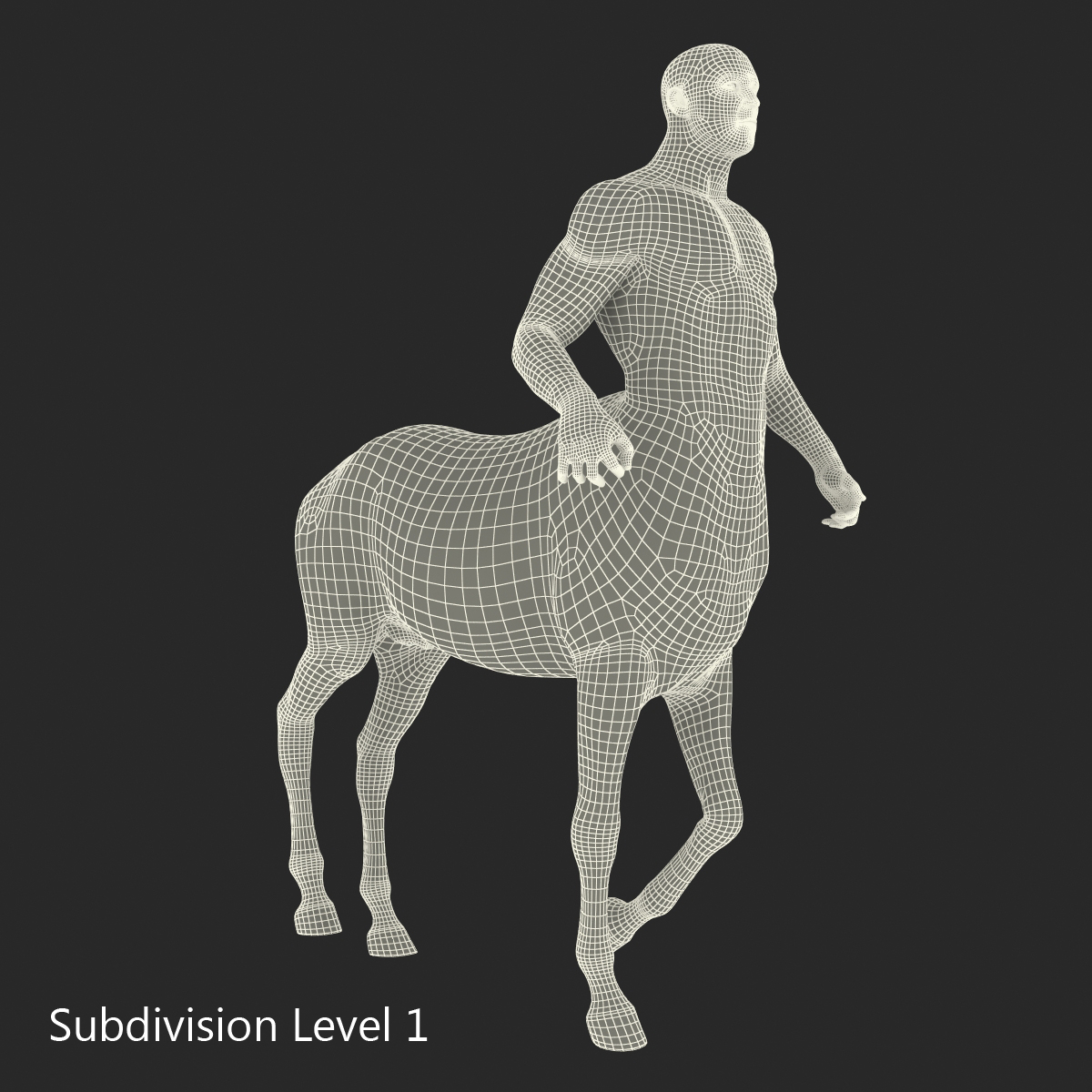 3d model centaur rigged