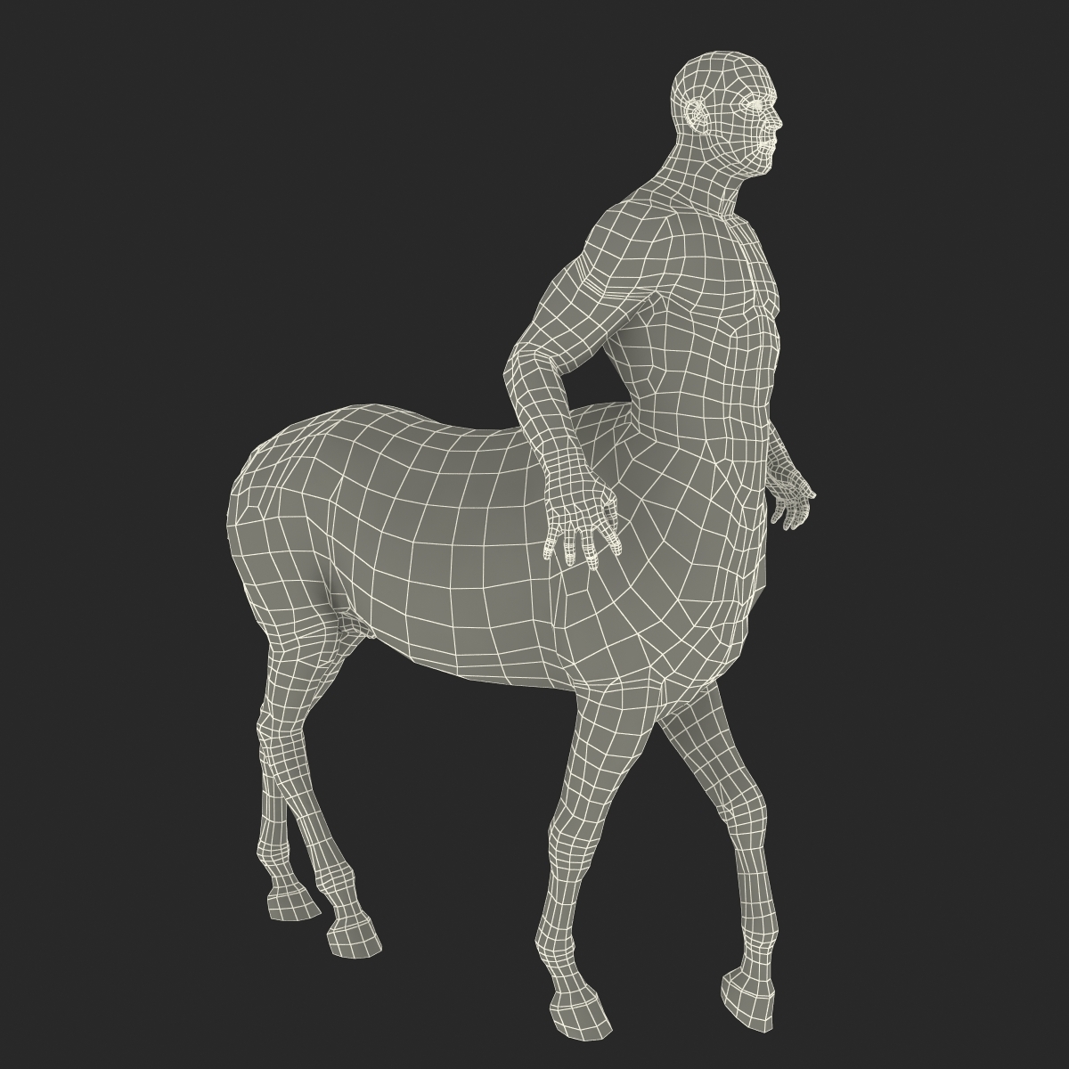 3d model centaur rigged