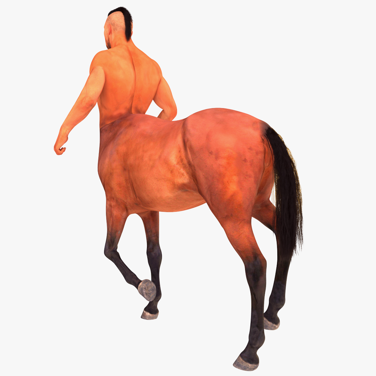 3d model centaur rigged
